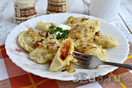 Вареники с тушеной капустой - пошаговый фоторецепт