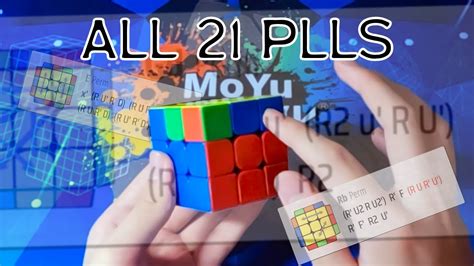 All 21 Pll Algorithms Youtube