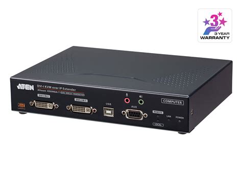 kvm kvm extenders ke6940ait dvi i dual display kvm over ip transmitter