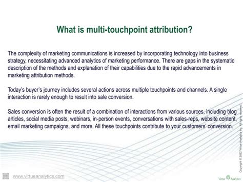 What Is Multi Touchpoint Attribution Pptx Marketing And Advertising