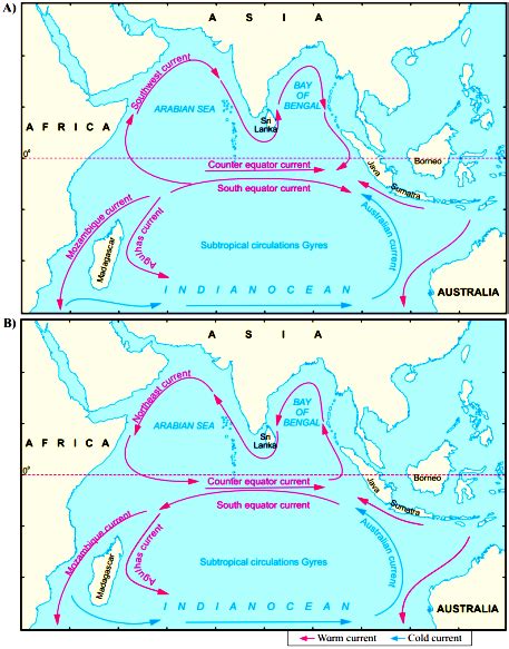 Indian Ocean Currents Map