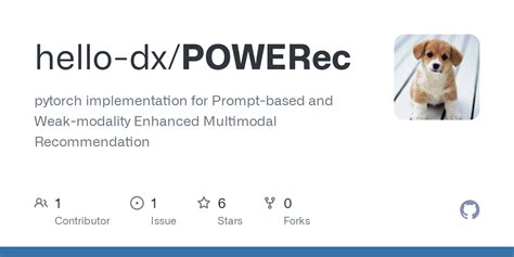 GitHub Hello Dx POWERec Pytorch Implementation For Prompt Based And