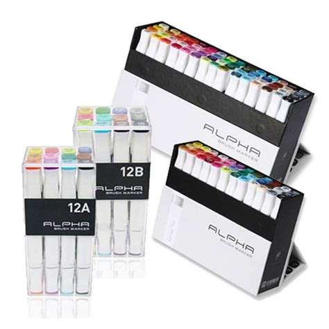 알파 알파 트윈 브러쉬마카 12색 36색 60색 세트 위시버킷