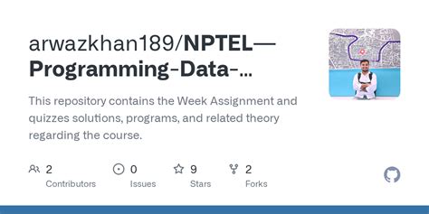 Nptel Programming Data Structures And Algorithms Using Pythonweek 5
