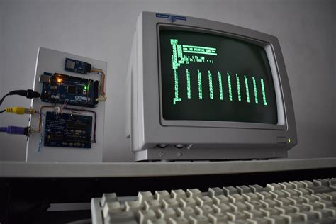 80s Style Basic Computer With Terminal Basic