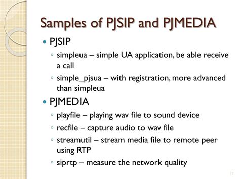 Ppt Pjsua A Command Line Sip User Agent Powerpoint Presentation Free Download Id4569912