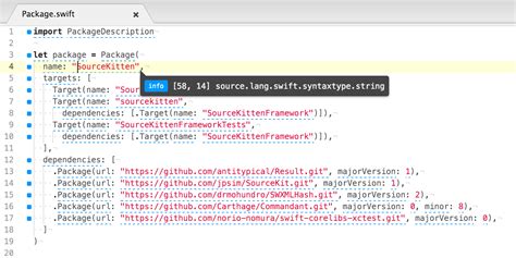 Github Norio Nomuralinter Sourcekitten Syntax Provide Syntax