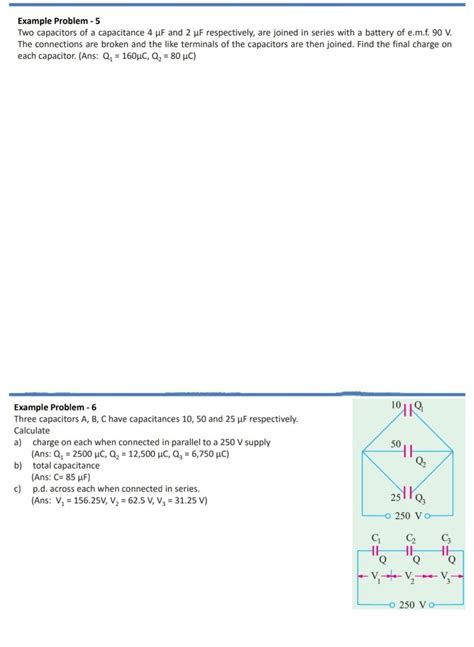 Solved Example Problem Two Capacitors Of A Capacitance Chegg