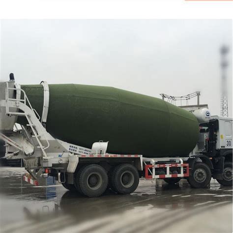 混凝土罐车车衣 冬天保暖罩 3层加厚防雨布 尺寸隔音合体 产品关键词 混凝土罐车保温车衣