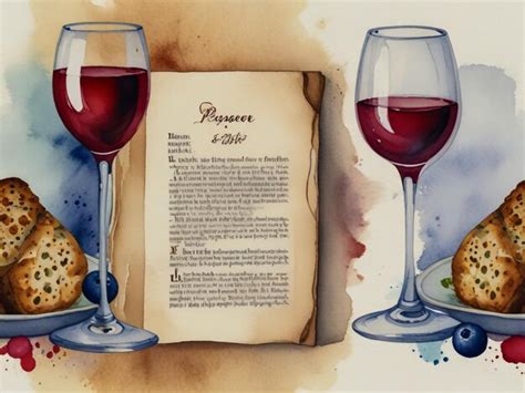Premium Photo A Book With A Picture Of A Wine Glass And A Bread On It