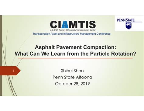 Pdf Asphalt Pavement Compaction What Can We Learn From The Particle
