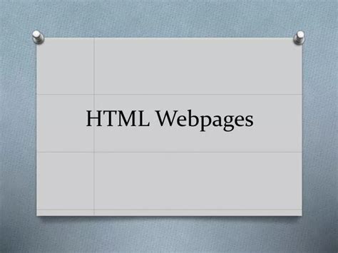 Ppt Html Webpages Powerpoint Presentation Free Download Id5945068