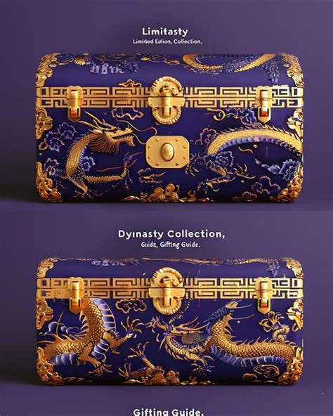 Imperial Dragon Mooncake Chest With 3d Flip Card Effect Hori Inspired Chinese Web Layout Idea