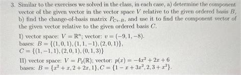 Solved Similar To The Exercises We Solved In The Class Chegg