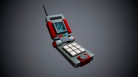 Stylized Cell Phone Tutorial Included 3d Model