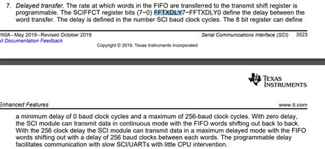 Tms320f28388d Minimum Delay Time Between Data Frames In Sci C2000 Microcontrollers Forum