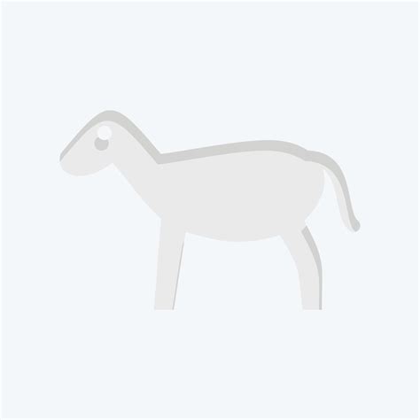 Icône Chèvre En Relation à Eid Al Adha Symbole Plat Style Facile