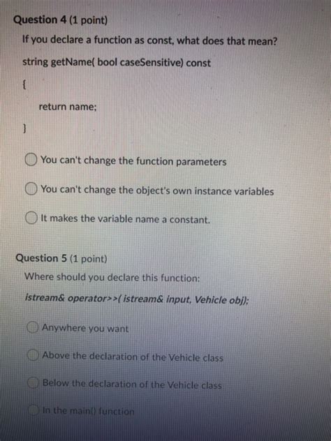 Solved Question Point How Would You Write The Function Chegg