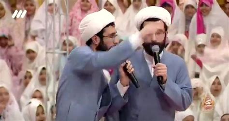 جو عجیب دو طلبه در جشن تکلیف دختران در حسینیه معلی ویدئو