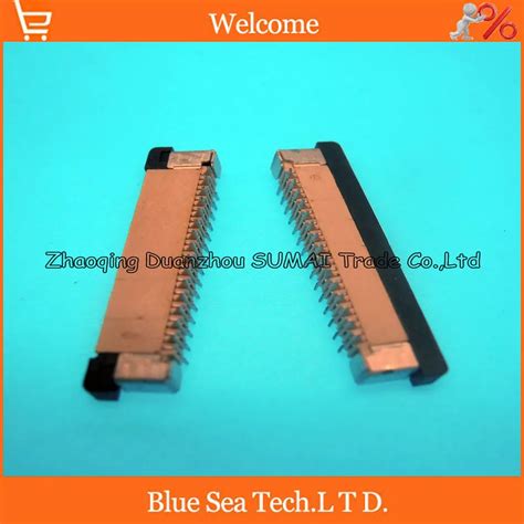 30pin Erect Smd Type Staggered Pin Fpc Ffc 30 Pin 0 5mm Cable Connector