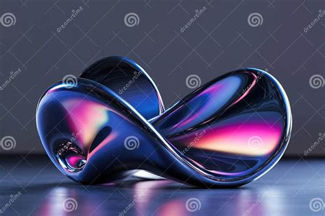 Shiny Metallic Object With A Curved Shape Stock Illustration Illustration Of Piece Smooth