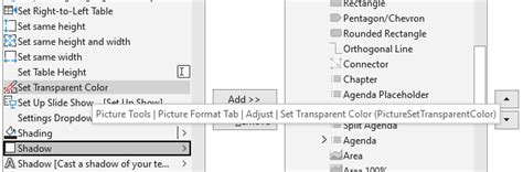 Add Shape Transparency To Quick Access Toolbar R Powerpoint