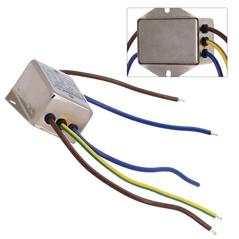 Anti Interference Ac 250v Power Filter Line Audio Purifier Cw1b L 3a6a