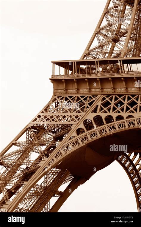 Eiffel Tower Paris Angled Hi Res Stock Photography And Images Alamy