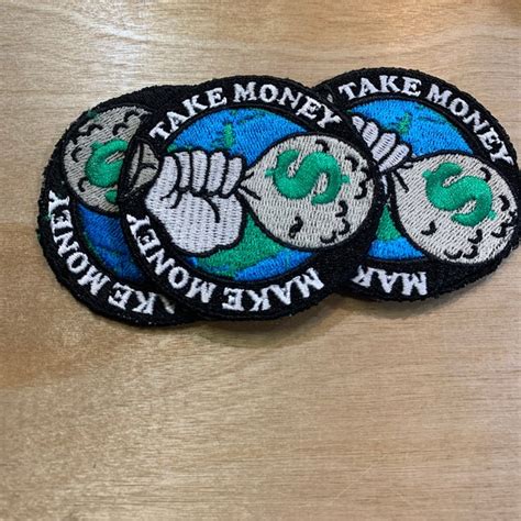 Money Bag Patch Etsy