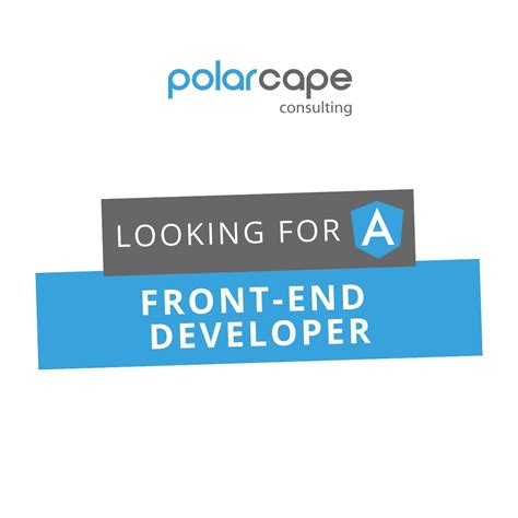 Здраво на сите За потребите на еден од проектите кои ги работиме во Полар Кејп бараме фронт