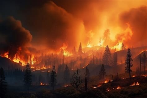 Incendios Forestales Que Devastan La Naturaleza Foto Gratis