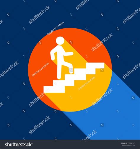 Cool Man Stepping Upstair Over Royalty Free Licensable Stock Vectors Vector Art Shutterstock