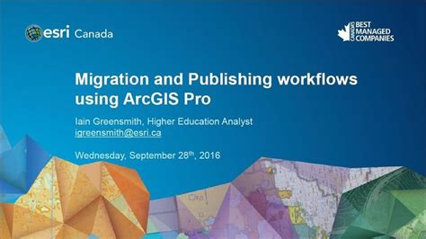 Migration And Publishing Workflows Using ArcGIS Pro Site Analysis Analysis Remote Sensing
