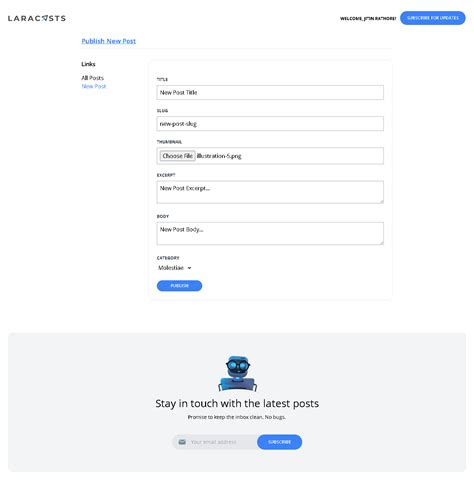 github jitinfullstack laravel8 blog from scratch