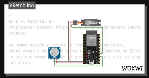 esp32 servomotor 180 grados con potenciometro wokwi esp32 stm32