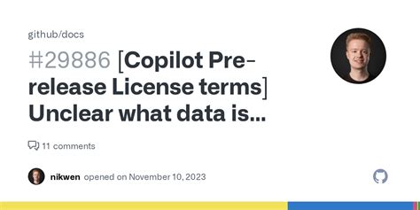 Copilot Pre Release License Terms Unclear What Data Is Collected
