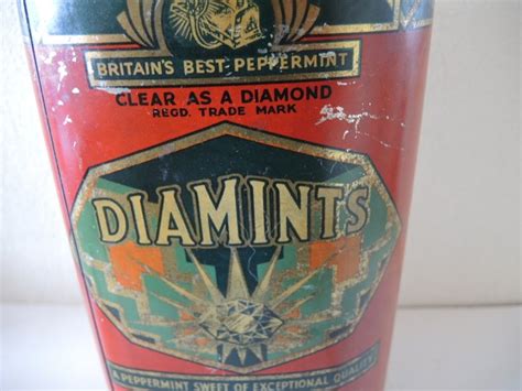 Antique Large Diamints Peppermint Candy Tin 1930s Catawiki