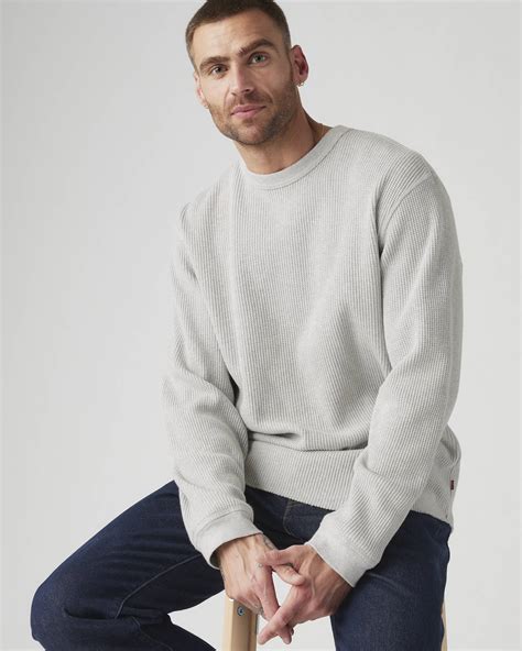 Relaxed Thermal Langarm T Shirt Grau Levis® At