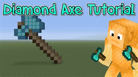 Minecraft Xboxps Diamond Axe Pixel Art Tutorial Tu19 Youtube
