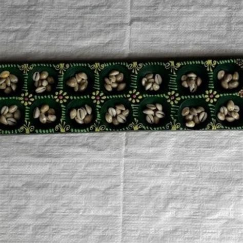 Jual Congklakdakon Mainan Tradisional Dr Kayu Di Batik Warna Hijau