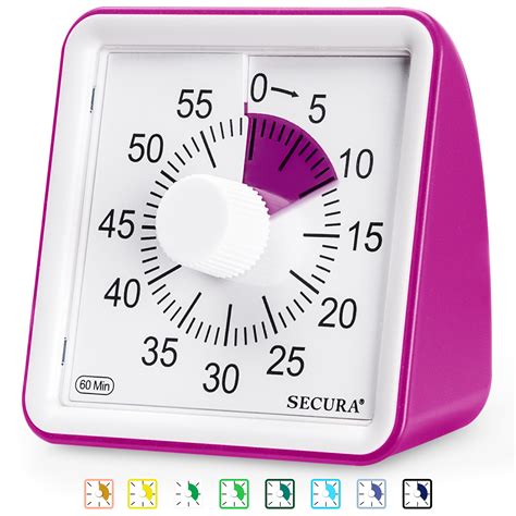 Secura 60 Minute Visual Timer Classroom Timer Countdown Timer For