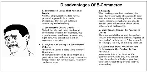 The Disadvantages Of E Commerce