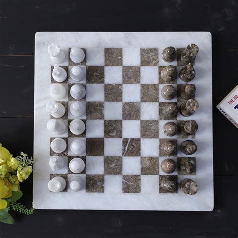 Marble Chess Set Large Chess Set Handmade Chess Sets Marble Chess Board