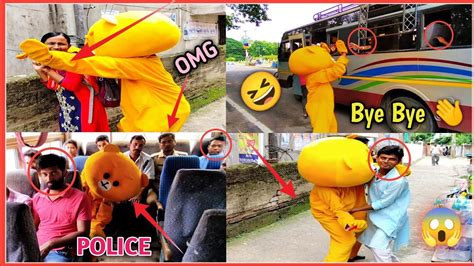 Teddy Bear Funny Backchodi On Public Place Crazy Dance Comedy On
