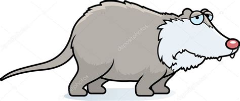 Una Ilustraci N De Dibujos Animados De Una Zarig Eya Triste 2024
