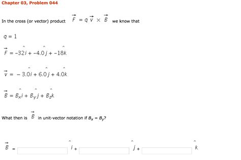 solved chapter 03 problem 044 in the cross or vector