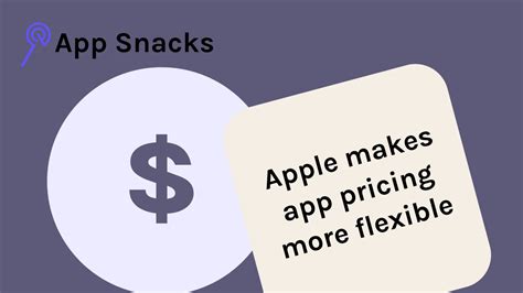 Apple Makes App Pricing More Flexible I App Snacks