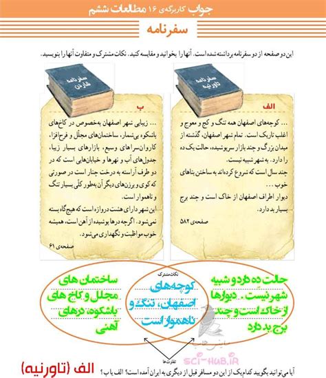 جواب کاربرگ 16 اجتماعی ششم پاسخ کاربرگه ی شماره ۱۶ مطالعات اجتماعی ششم