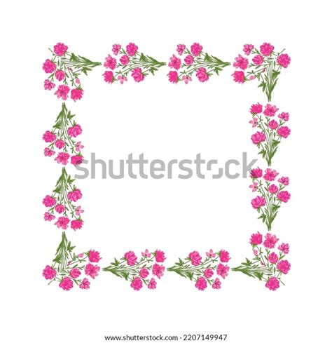 Vector Botanical Design Element Square Floral Stock Vector Royalty Free 2207149947 Shutterstock