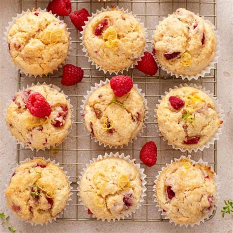 Lemon Raspberry Muffins My Baking Addiction